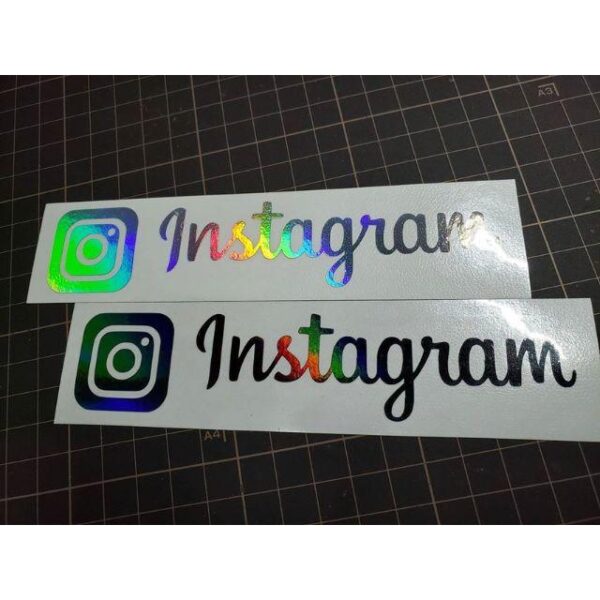 İnstagram Kullanıcı Adı Hologram Sticker - Reklam Malzemeleri ve Yapı ...